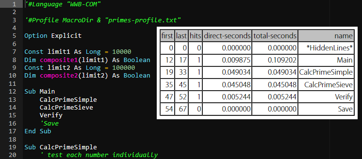 Profiling Script Execution Read More About Profiling Here 8457